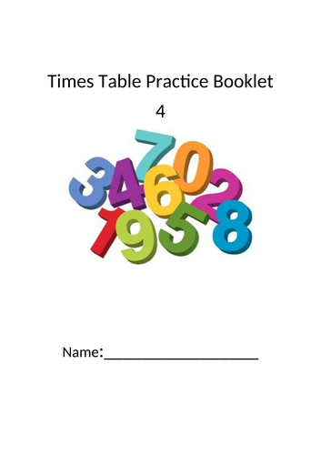Times Tables Practice Booklets / Grids | Teaching Resources
