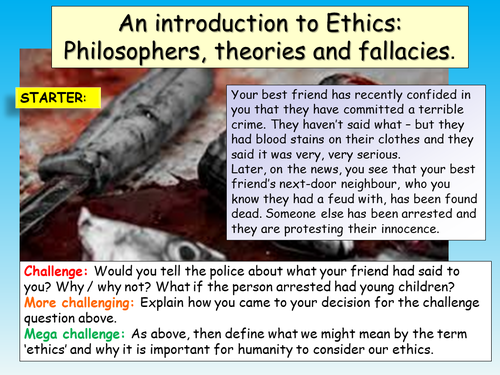 Ethics Introduction | Teaching Resources