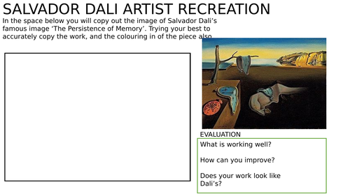 Salvador Dali Lesson | Teaching Resources