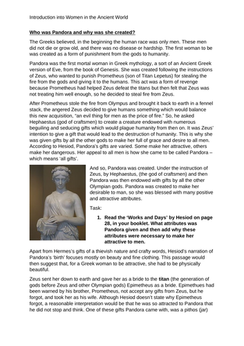 Women in the Ancient world | Teaching Resources