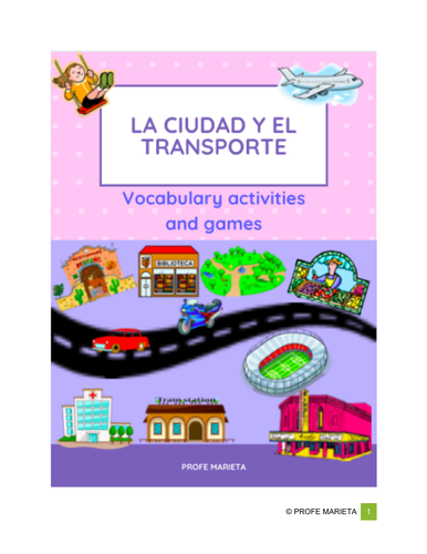 La ciudad y el transporte (vocabulary activities and games) | Teaching ...