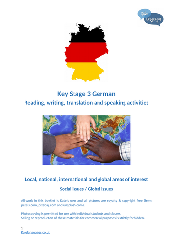 Social and Global Issues - Workbook - German | Teaching Resources