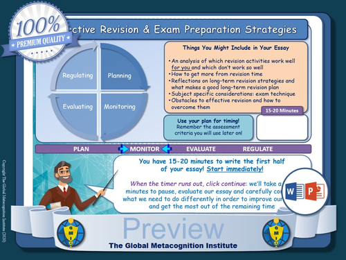 Metacognition Reflective Essay Toolkit (Self-Regulated Learning & Essay ... Metacognition Reflective Essay Toolkit (Self-Regulated Learning & Essay ...