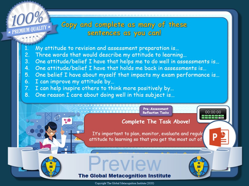 Assessment Wrapper [Metacognition & Self-Regulated Learning] | Teaching ...