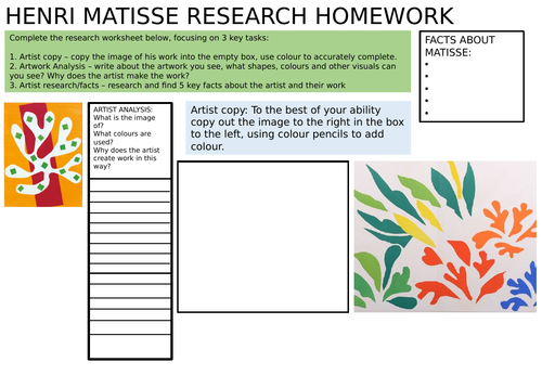 Henri Matisse - Create your own pattern lesson | Teaching Resources