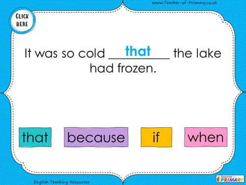 Subordinating Conjunctions - Year 2 | Teaching Resources Subordinating Conjunctions - Year 2 | Teaching Resources