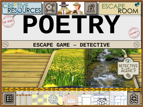 Poetry English Escape Room | Teaching Resources