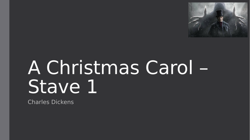 A Christmas Carol Stave 1 Complete | Teaching Resources