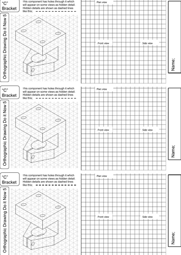 Orthographic Drawing Do It Now Tasks lesson starters | Teaching Resources