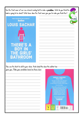 There's A Boy In The Girl's Bathroom Whole Class Reading Unit ...