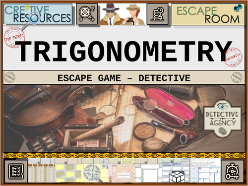 Trigonometry Maths Games Escape Room | Teaching Resources