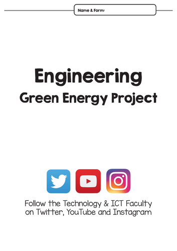 Green Energy - Wind Turbine Project | Teaching Resources