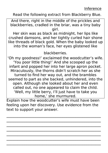 Inference - Guided Reading Activities | Teaching Resources