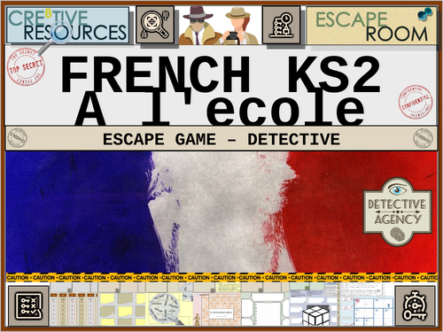 French KS2 L'Ecole MFL Escape Room | Teaching Resources