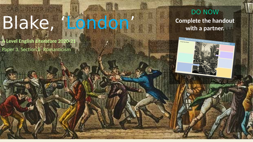 Blake, 'London' | Teaching Resources