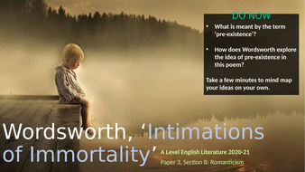 Wordsworth, 'Intimations of Immortality' | Teaching Resources