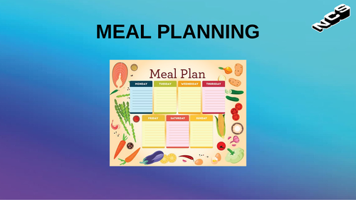 Meal Planning / Nutrition / Food - (PowerPoint, Lesson Plan, Resources ...