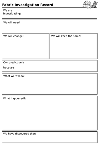 KS2 Science Investigation: M&S Fabric & Fashion | Teaching Resources