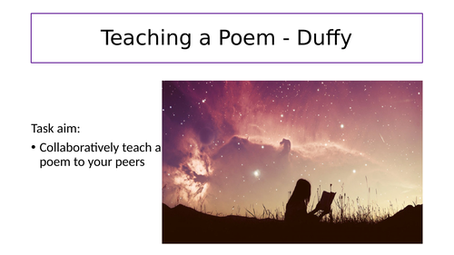 Carol Ann Duffy Poetry Unit | Teaching Resources