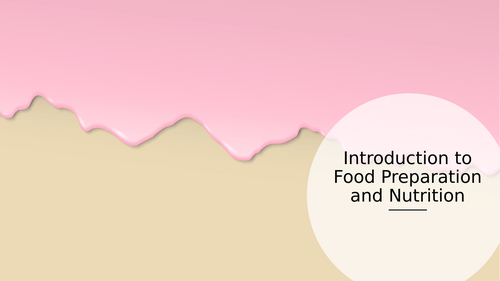 Key Stage 3 Introduction to Food Preparation and Nutrition | Teaching ...