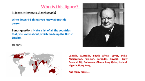 Winston Churchill - Compare two viewpoints (AQA but can be used with ...