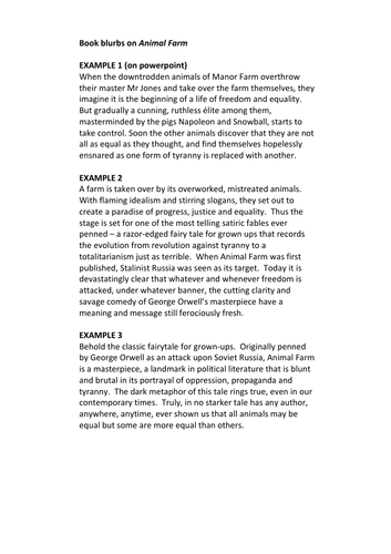 Animal Farm Scheme of Work | Teaching Resources