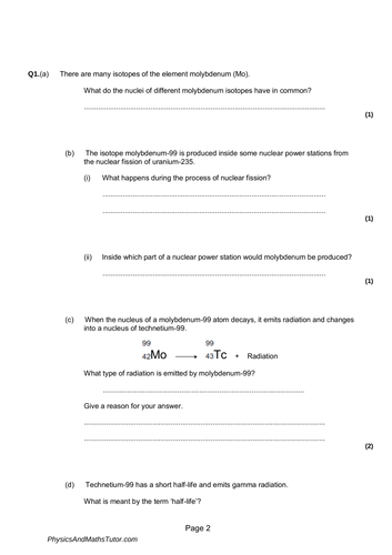 GCSE EDUQAS Physics Atomic structure Complete Revision Summary ... GCSE EDUQAS Physics Atomic structure Complete Revision Summary ...