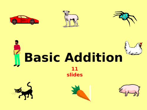 Basic Addtion PowerPoint - 11 Slides - Sounds & Animations! | Teaching ...