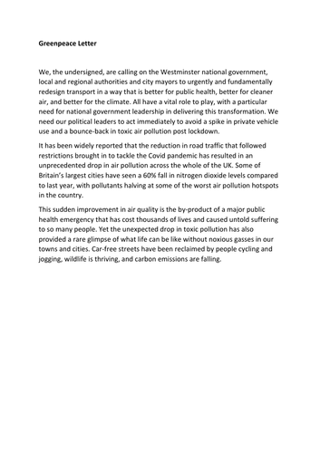 Edexcel Functional Skills in English: Level 2 Unit - Climate Change ...