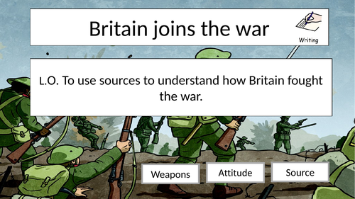 Britain joins World War I (lesson3) | Teaching Resources