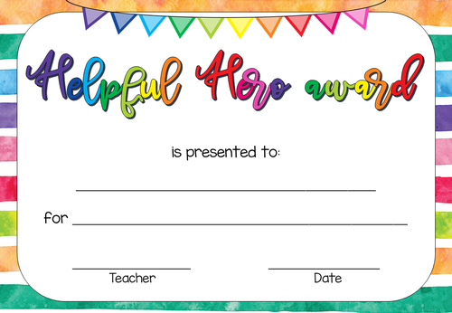 End of year awards - 58 printable editable certificates in pdf and ppt ...