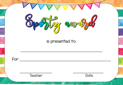 End of year awards - 58 printable editable certificates in pdf and ppt ...