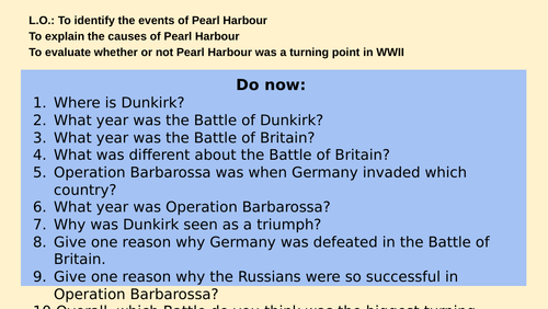 Pearl Harbor | Teaching Resources