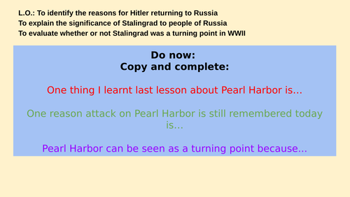 The Battle of Stalingrad | Teaching Resources
