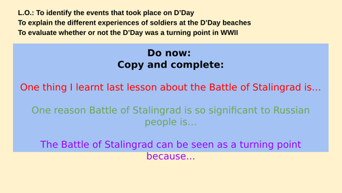 D'Day | Teaching Resources