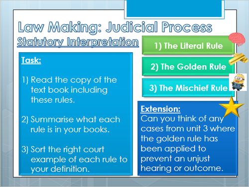Criminology Unit 4 1.1 Law Making 2 | Teaching Resources
