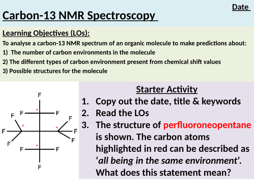 Carbon-13 NMR Spectroscopy | Teaching Resources