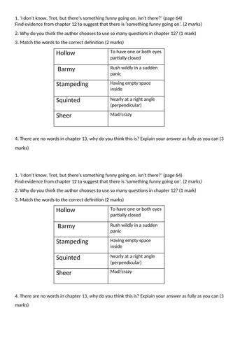Room 13 Guided Reading Plan and Resources (Year 6) | Teaching Resources