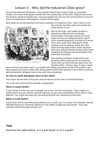 Year 8 Industrial Revolution KS3 - Working from Home / COVID worksheets ...