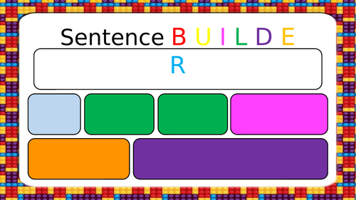 Sentence Builder | Teaching Resources