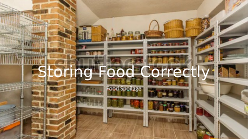 Storing Foods Correctly - Food Spoilage | Teaching Resources
