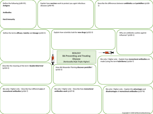 B6 Preventing and Treating Disease Mat | Teaching Resources