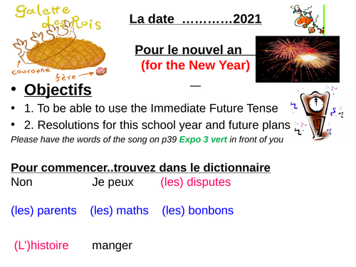 Pour le nouvel an... | Teaching Resources