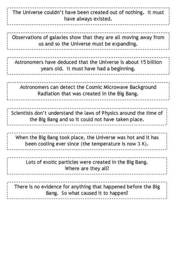 Earth Story lessons 1 and 2 The Big Bang Theory and Evolution lessons ...