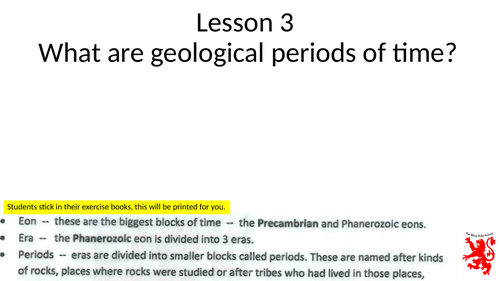 Earth story lessons Geological time periods and Mass extinctions ...