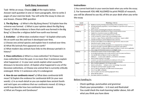 Earth Story WHOLE TOPIC of lessons, including Assessments | Teaching ...