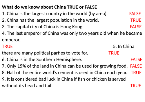 Two China vs India lessons- The Physical Geography of China and China ...