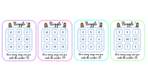 Noggle Cards | Teaching Resources