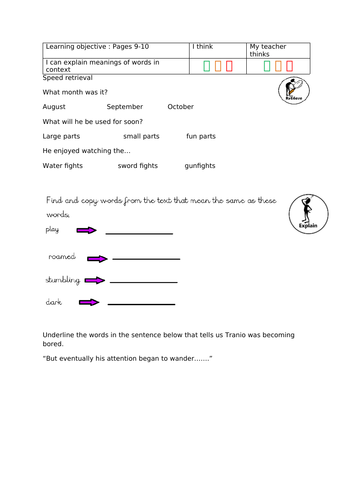 Escape to Pompeii class guided reading | Teaching Resources