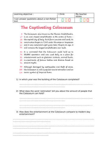 Escape to Pompeii class guided reading | Teaching Resources